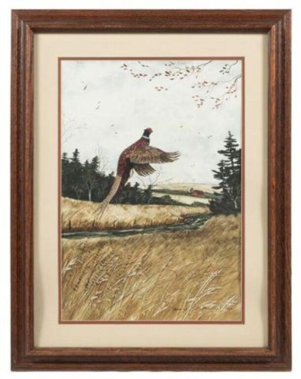 Steven W. Schultz | Painting of Pheasant Signed Steven W. Schultz ...