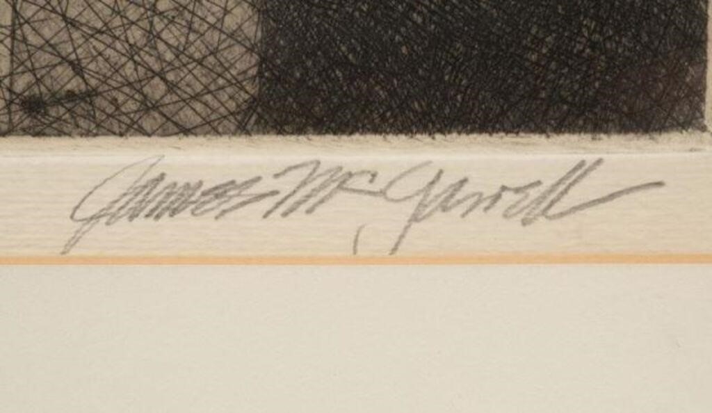 James McGarrell | Etching Signed by Artist James McGarrel. | MutualArt