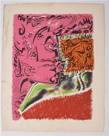 André Masson | Andre Masson (1896-1987). Untitled Visage, Signed ...