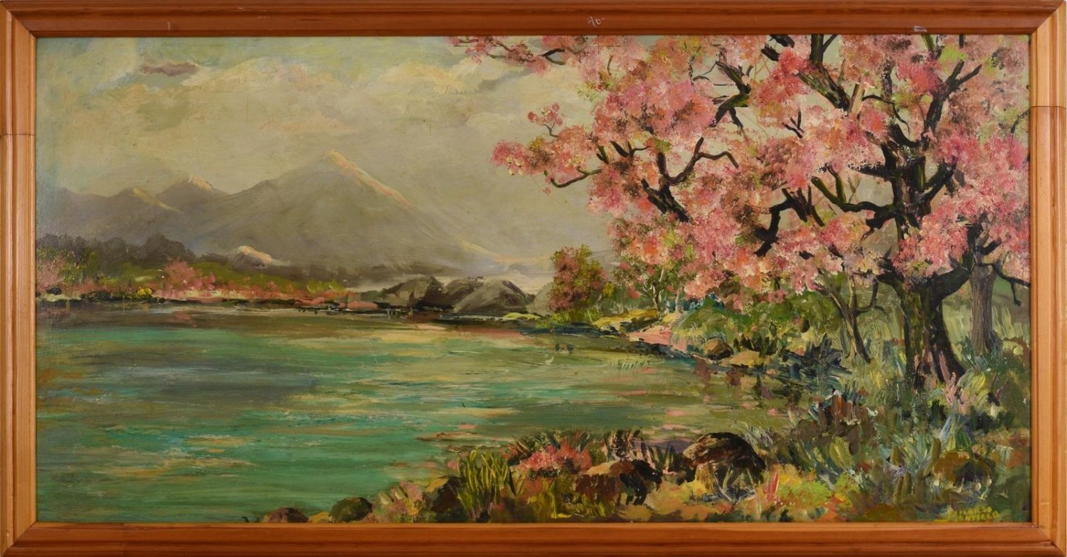 Mildred Montillo | Painting of Mount Fuji by Mildred Montillo. | MutualArt
