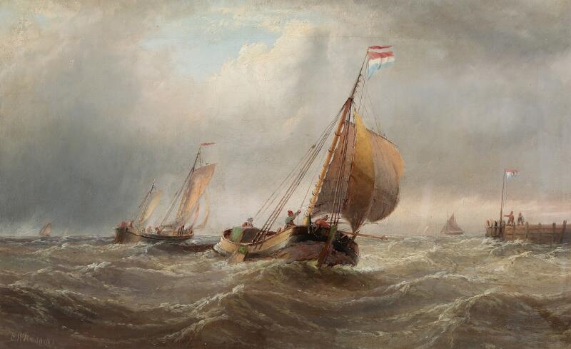 Edward King Redmore | Seascape with sailing ships | MutualArt