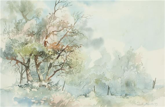 Tim Morris | ) LANDSCAPE WITH TREES | MutualArt