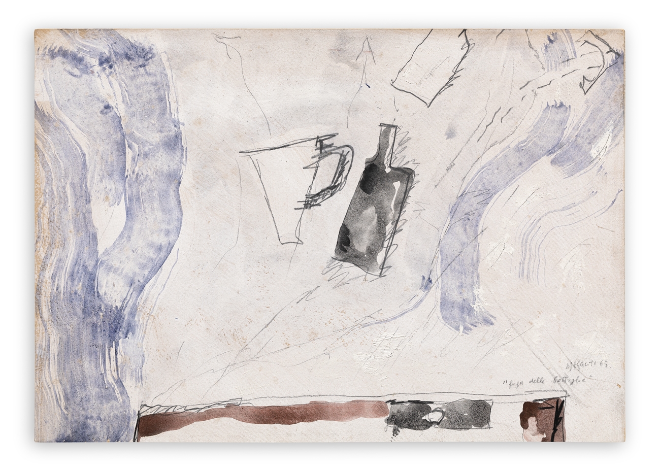 Mario Raciti | Fuga delle bottiglie (1965) | MutualArt