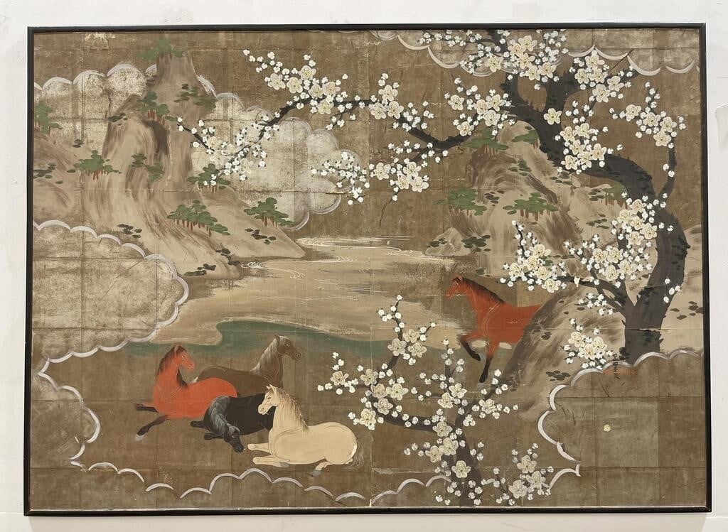 Robert Crowder | Robert Crowder Japanese Summer Painting (1950) | MutualArt