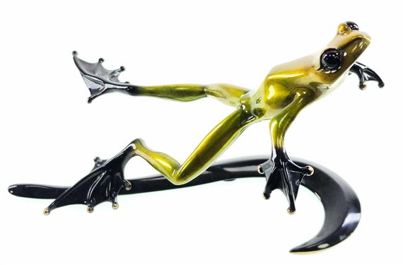 Tim Cotterill | Tim 'Frogman' Cotterill Bronze Frog | MutualArt