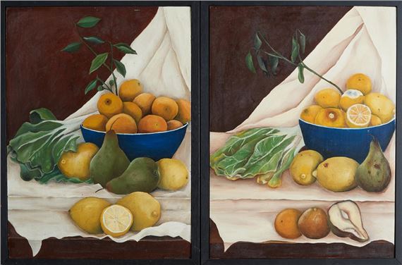 Emily Wolfe | EMILY WOLF Pair of Still Lifes with Lemons and Pears ...