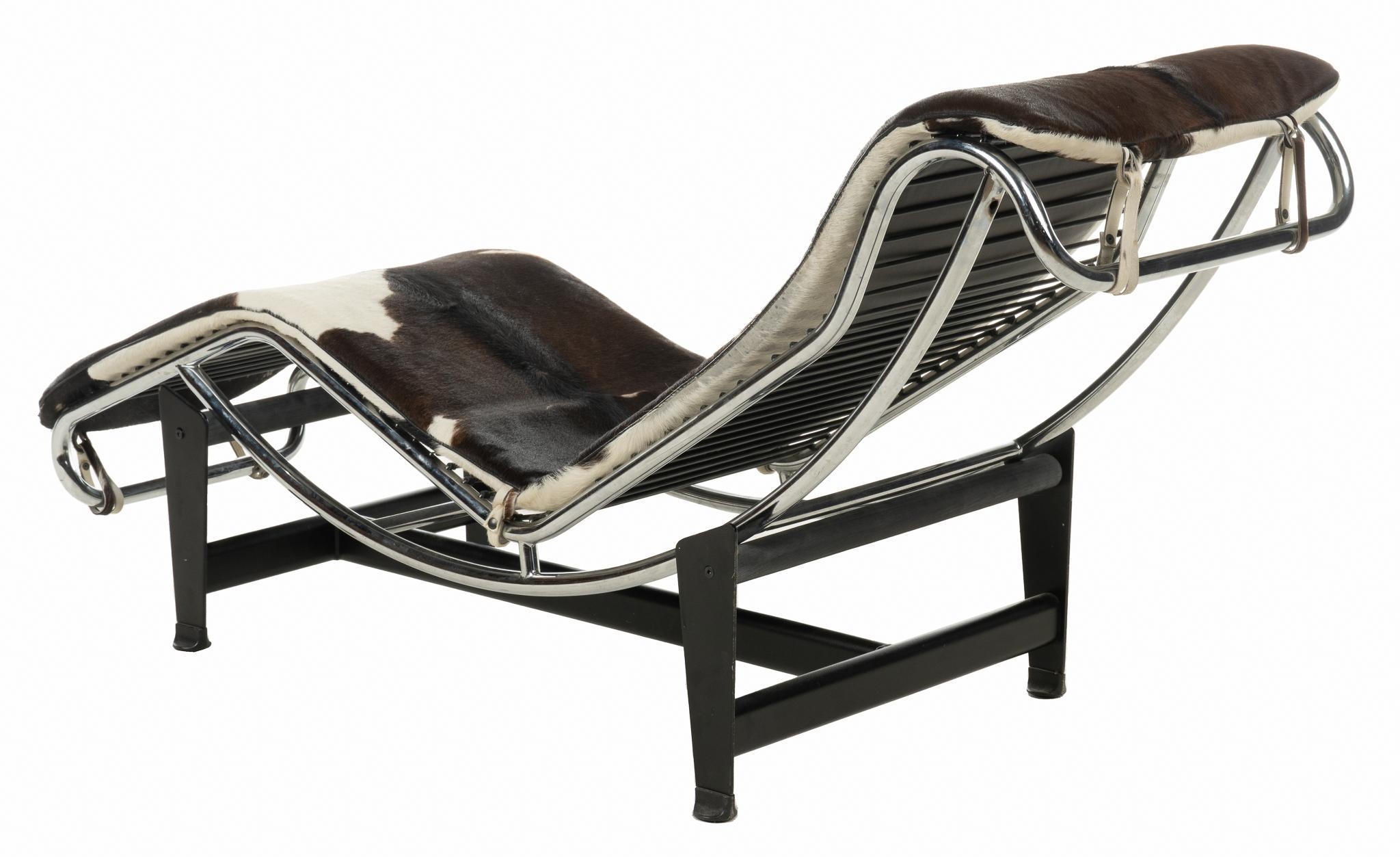 Le Corbusier | Mid-Century Cow Hide Lounge Chair | MutualArt