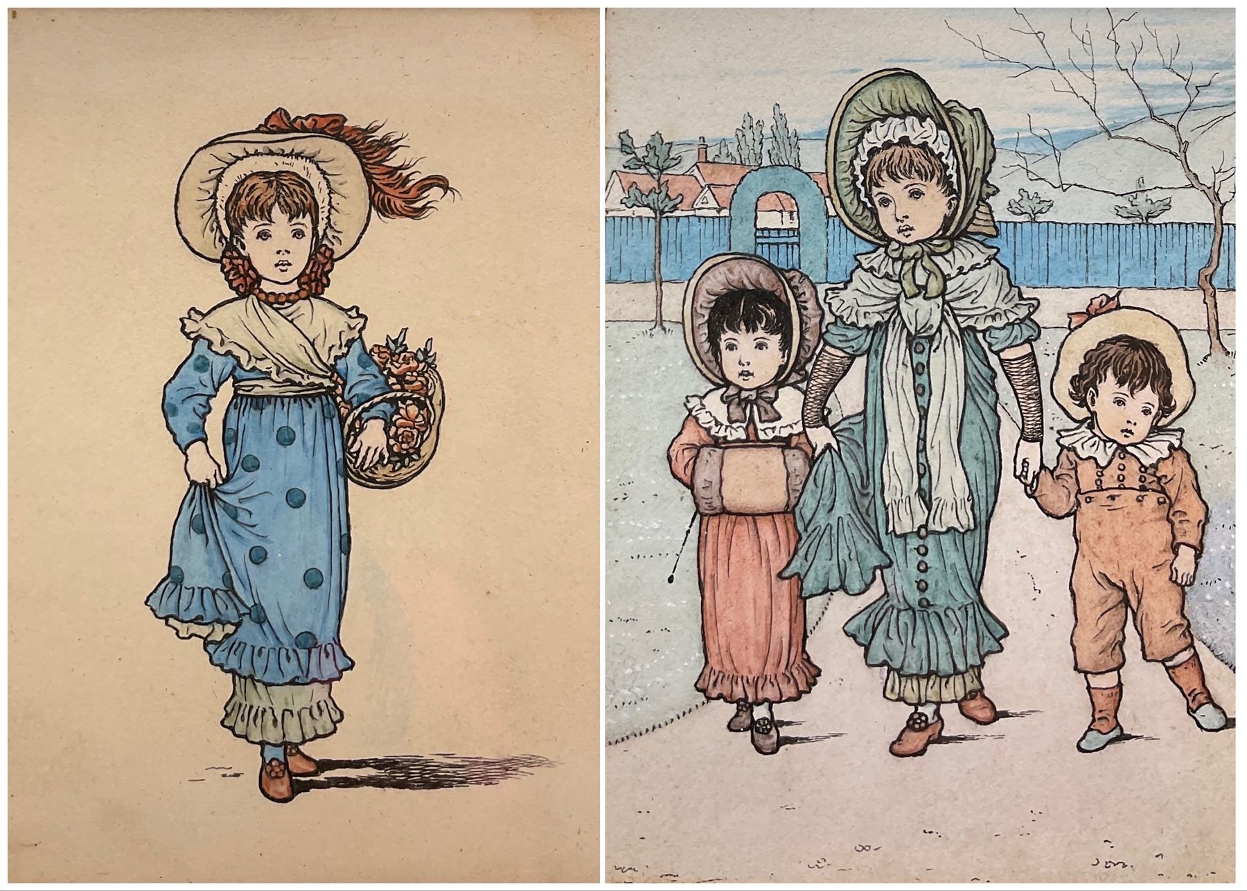 Kate Greenaway | Victorian Children Scenes, | MutualArt