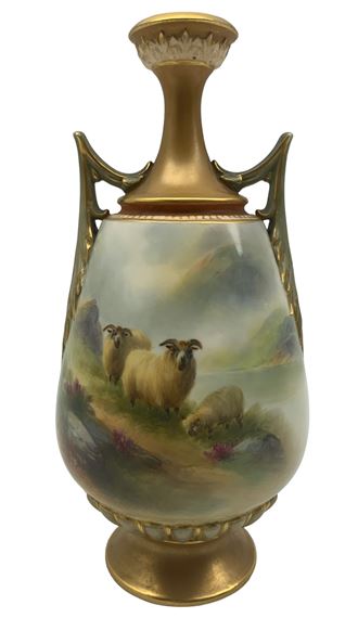 Harry Davis | Early 20th century Royal Worcester vase by Harry Davis ...