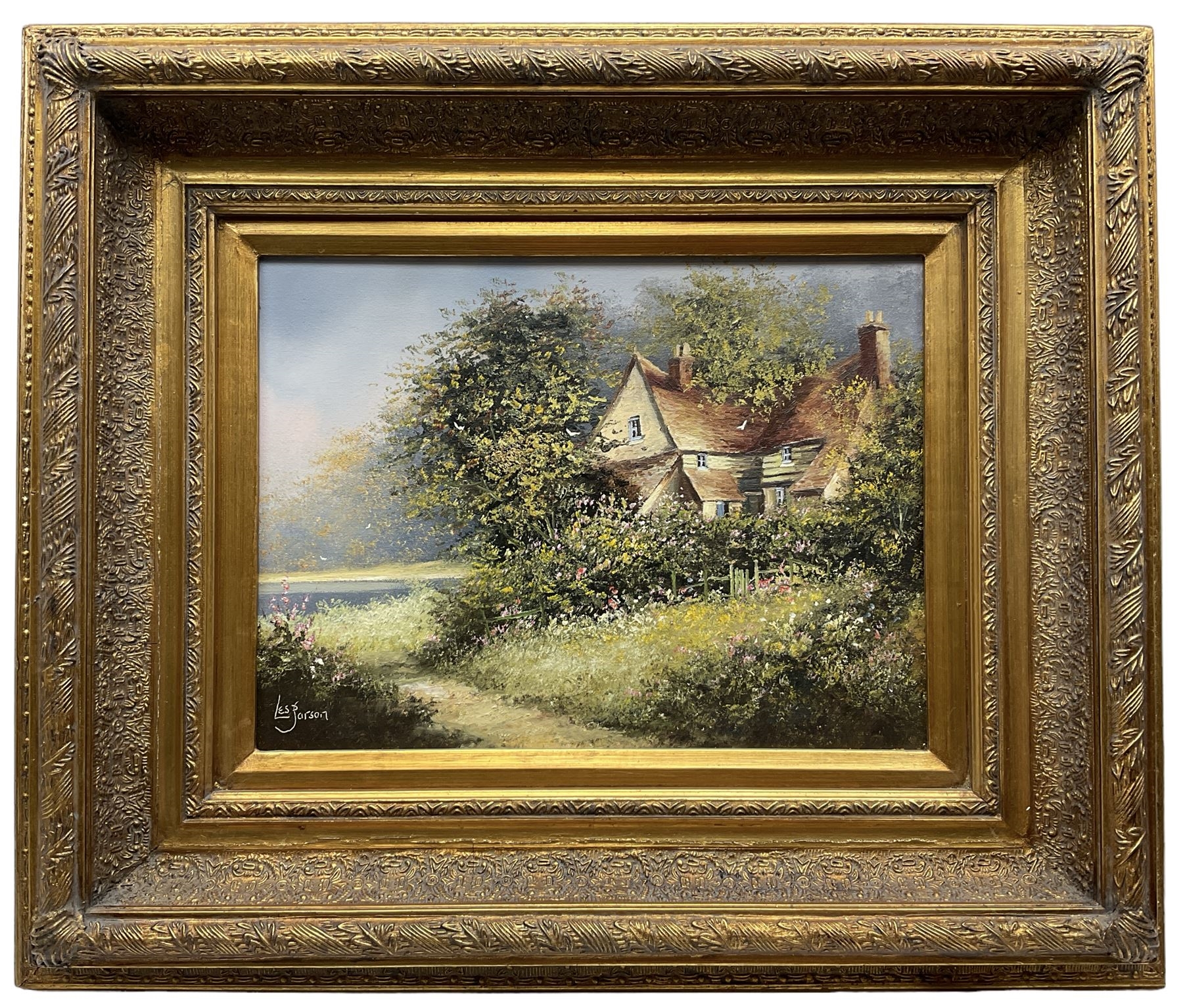 Les Parson | Cottage with Wild Flowers | MutualArt