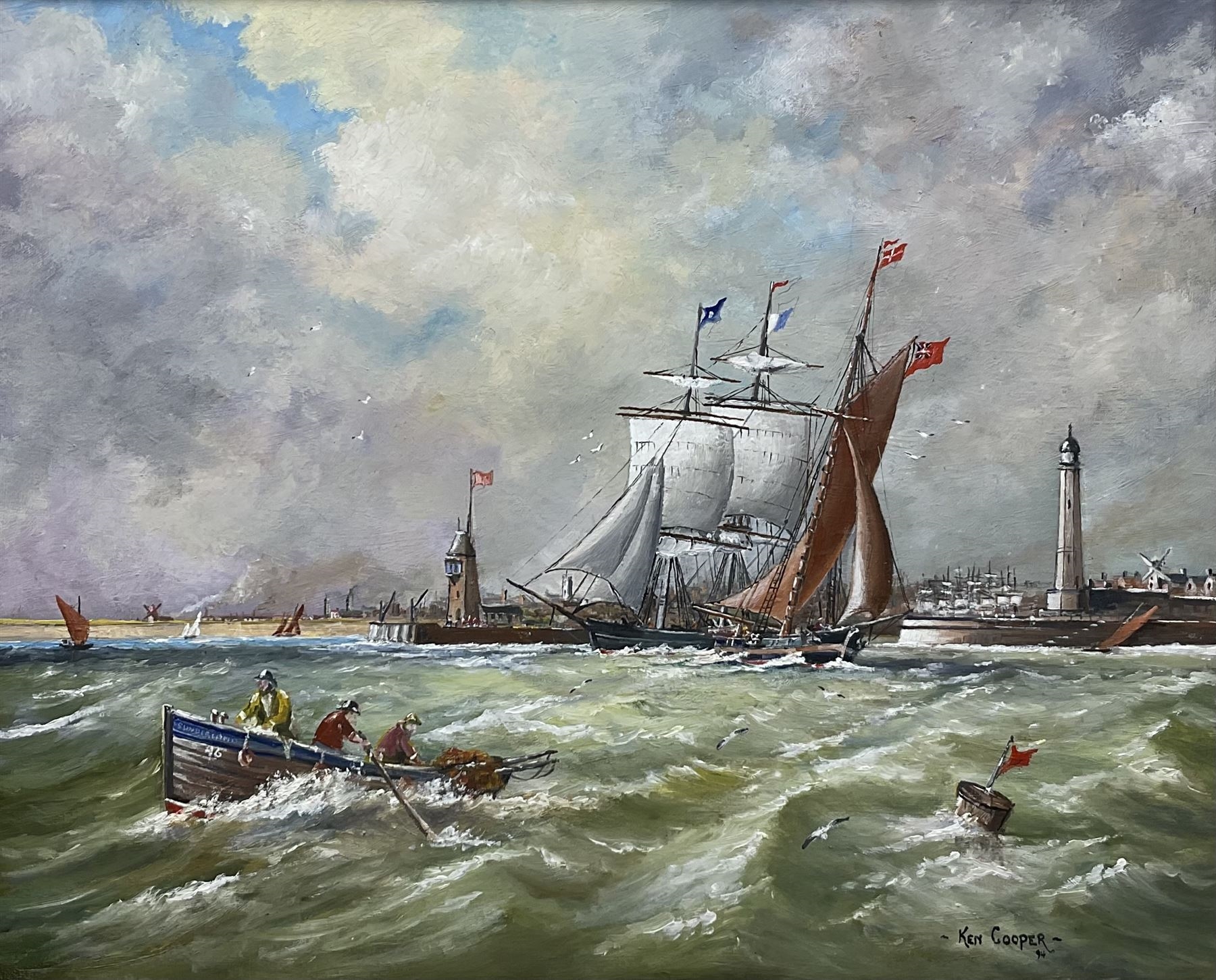 Ken Cooper | Ships Leaving Harbour | MutualArt
