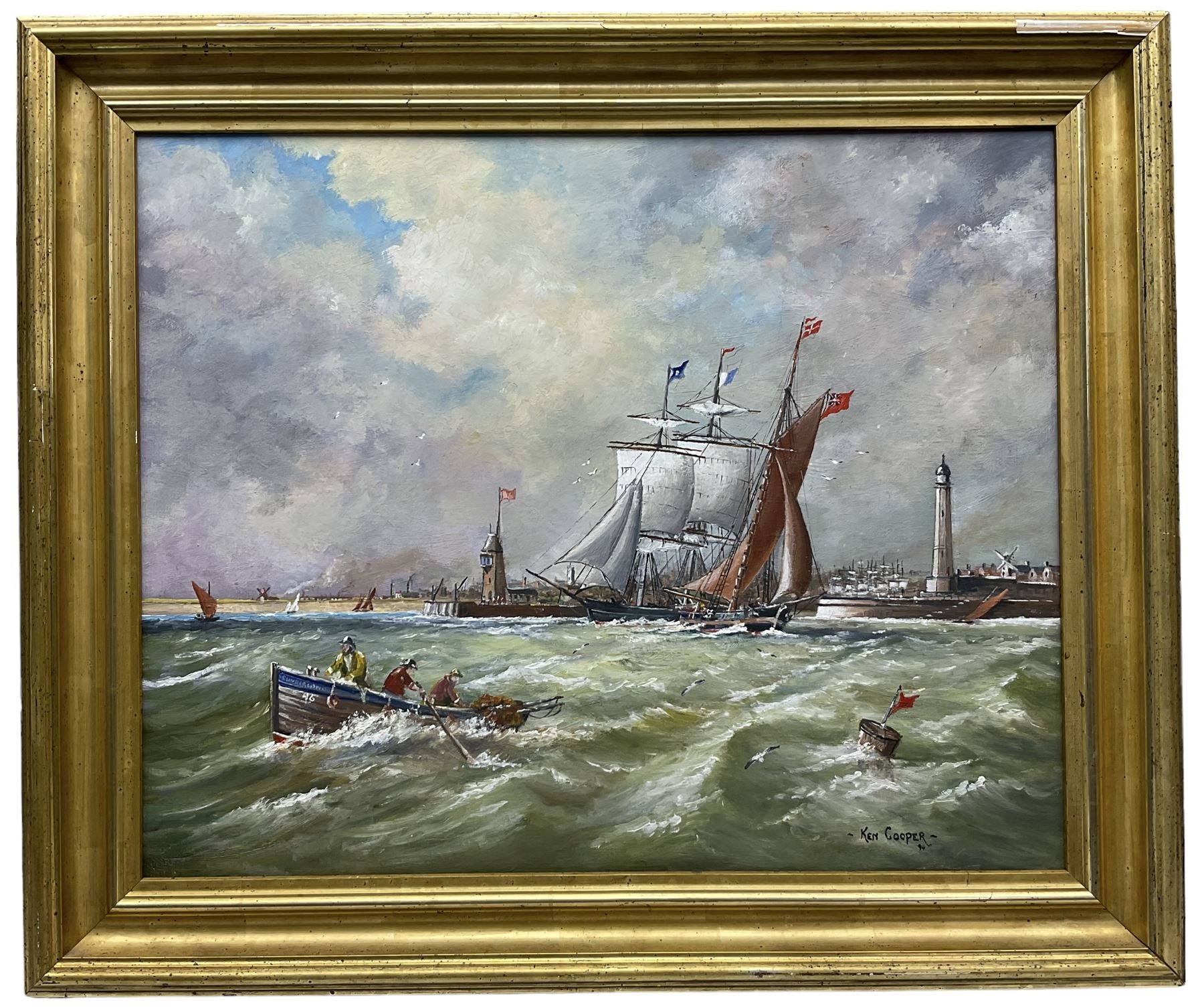 Ken Cooper | Ships Leaving Harbour | MutualArt