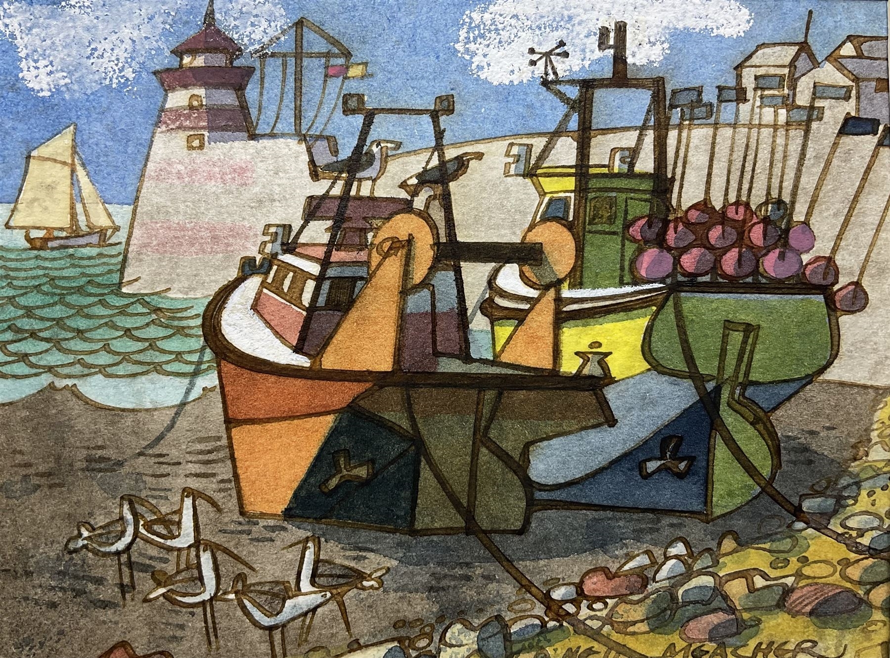 Neil Meacher | Study Drawing for the Picasso Boat | MutualArt