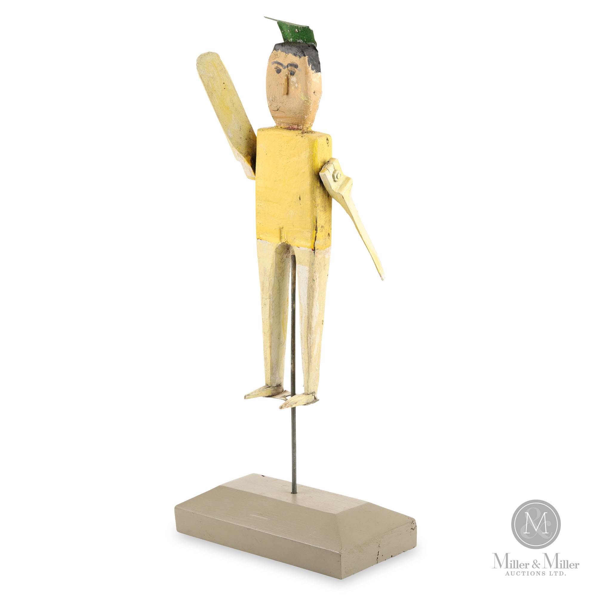 Canadian School, 20th Century | Yellow Whirligig Man | MutualArt