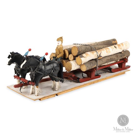 Jacob Roth | Horse-Drawn Log Sleigh (Late 20th Century) | MutualArt