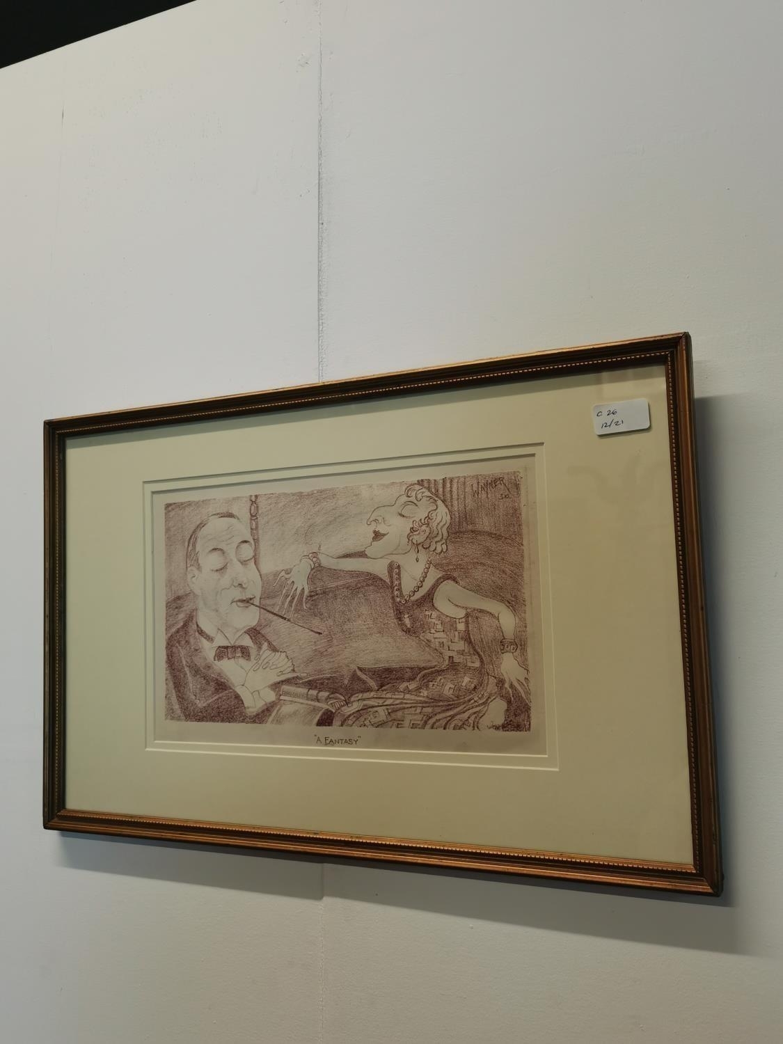 Mark Wainer | A Fantasy lithograph depicting Noel Coward (1931) | MutualArt