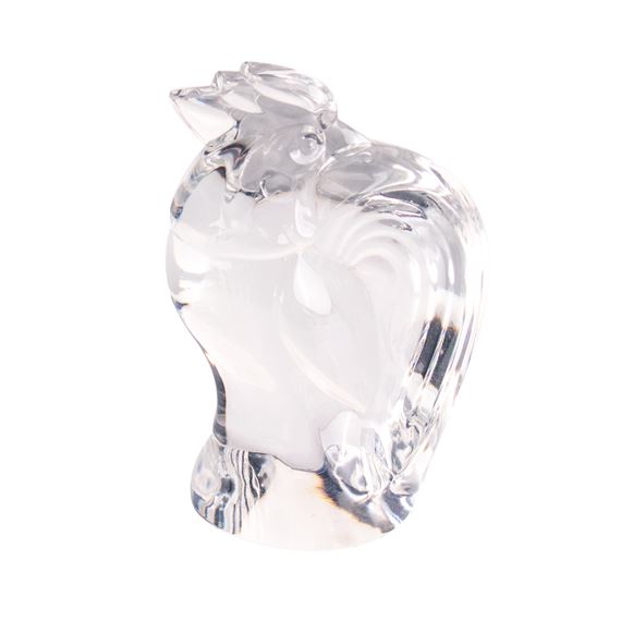 Steuben Glass | A crystal rooster figurine | MutualArt