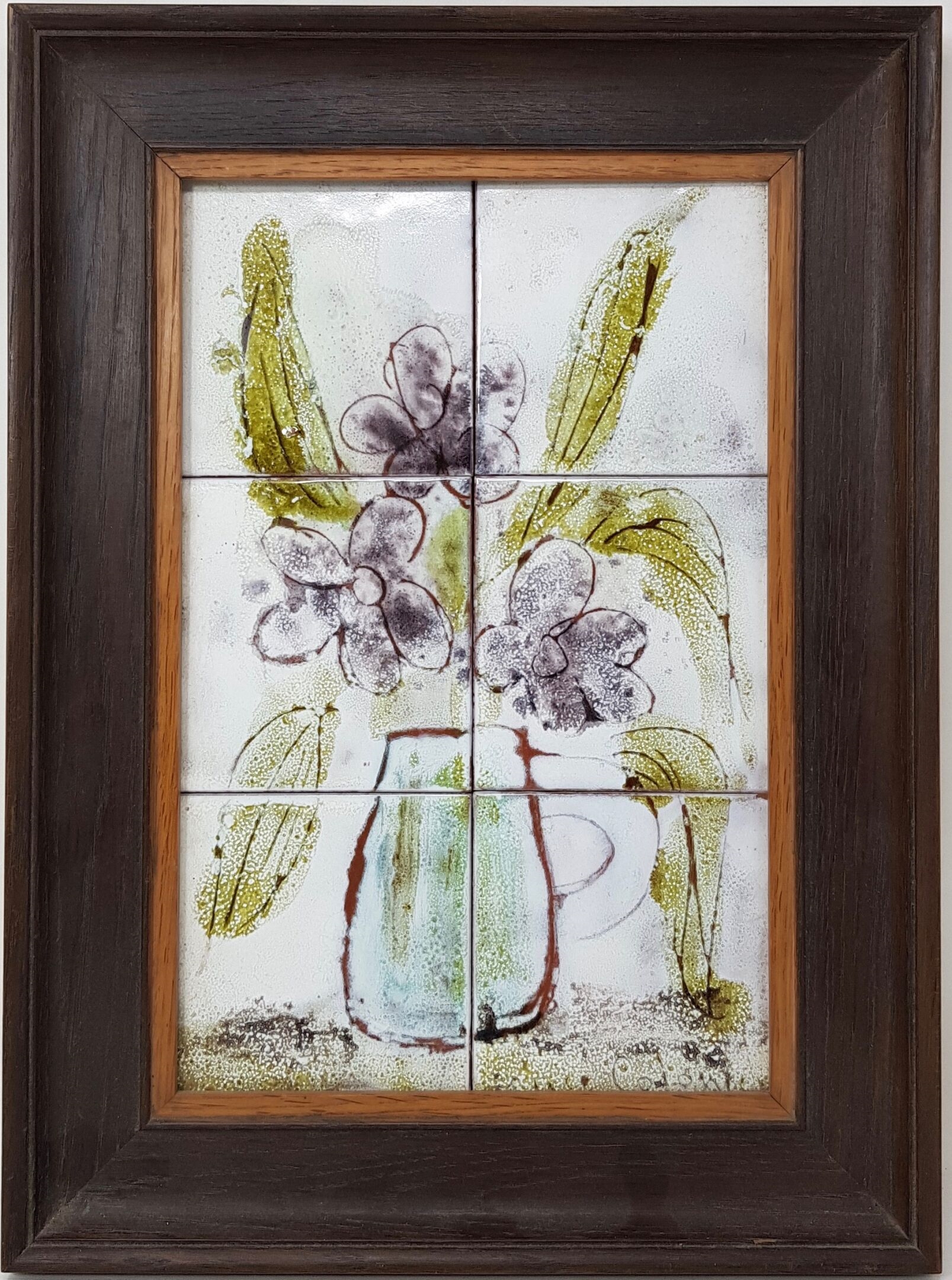 Alice Colonieu | - Ensemble de six carreaux de faïence formant un ...