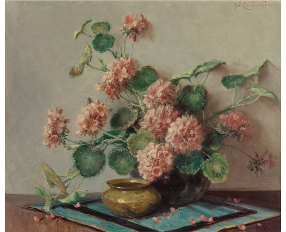 Volney Allan Richardson | Pink geranium | MutualArt