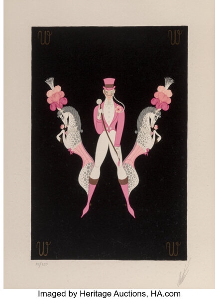 Erté | Erte, W, from Alphabet series | MutualArt