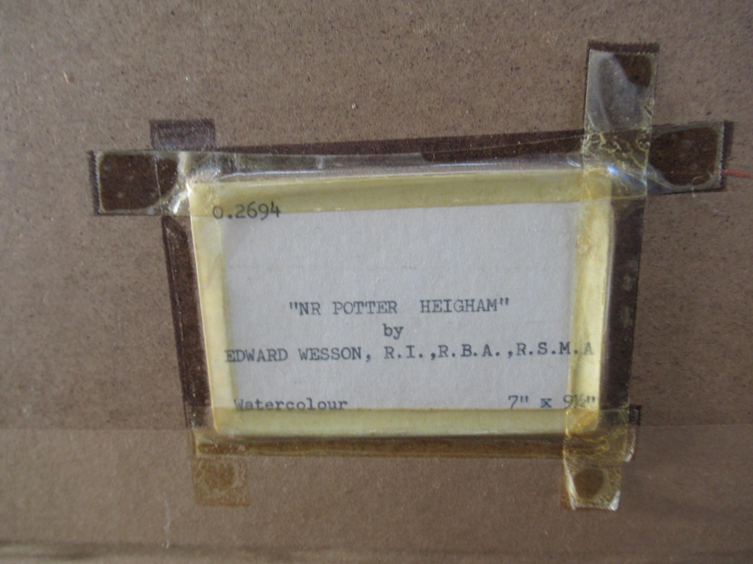 Edward Wesson | signed watercolour | MutualArt