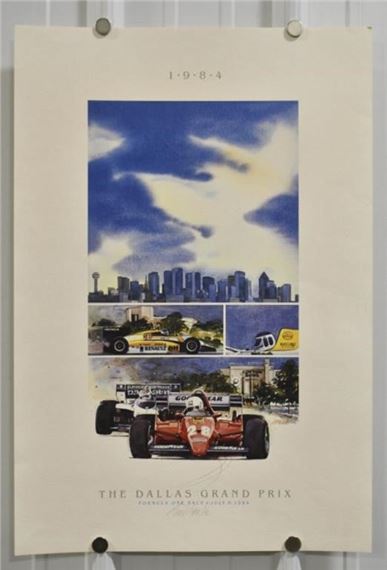 Bill Neale | 1984 The Dallas Grand Prix Formula 1 Poster (1984) | MutualArt