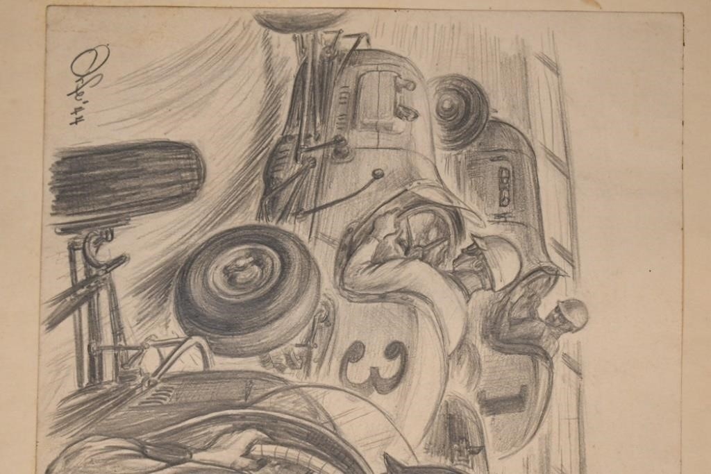 John Orfe | Original 1940s Midget Racing Poster Art By Orfe (1944 ...