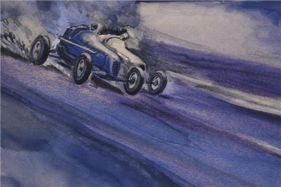 John Orfe | Orig. 1940s-50s Midget Racing Poster Art By Orfe (1940s ...