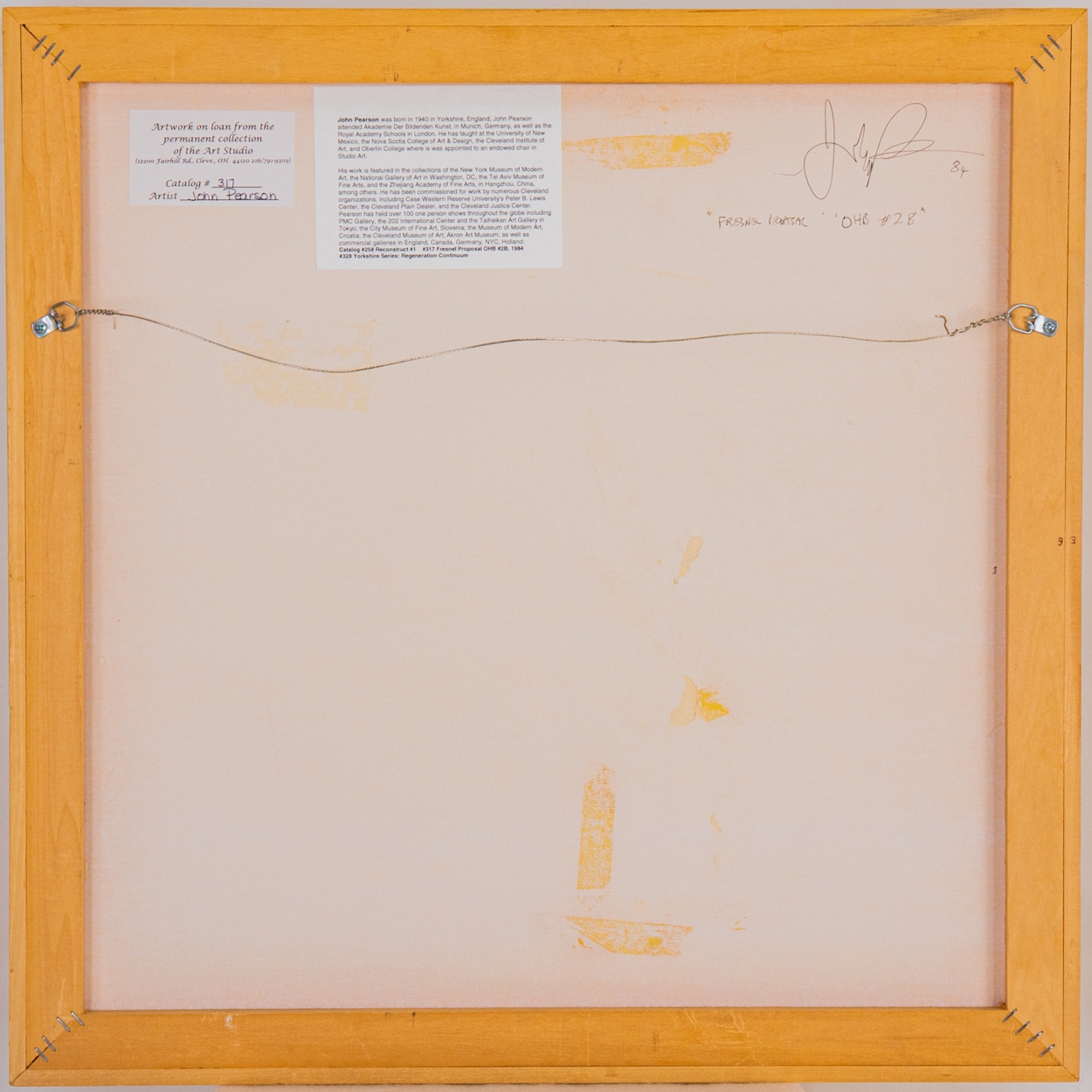 John Pearson | Fresnel Proposal OHB-#2B (1984) | MutualArt