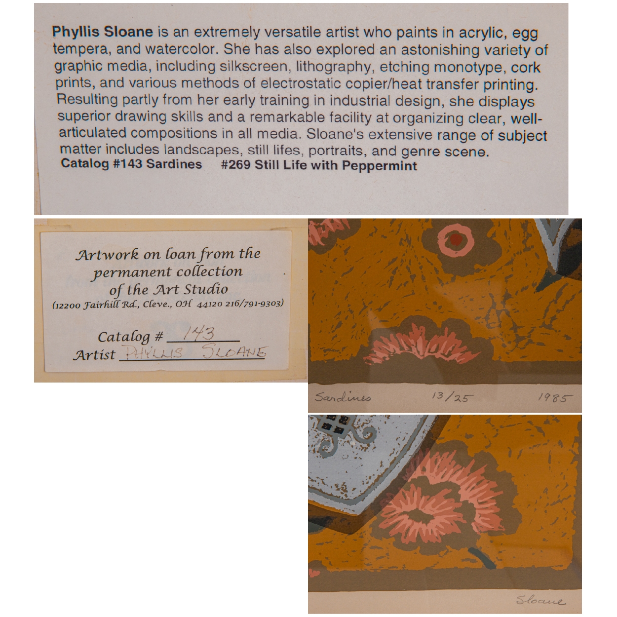 Phyllis Sloane | Sardines (1985) | MutualArt