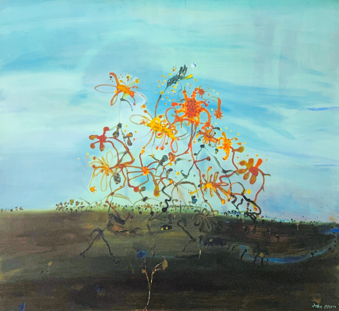 John Olsen | Passing Wildflowers (2010) | MutualArt