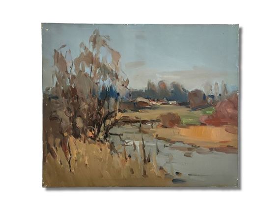 Henri Biard | 8-2001) Paysage Huile sur toile 54 x 65 cm (petits ...