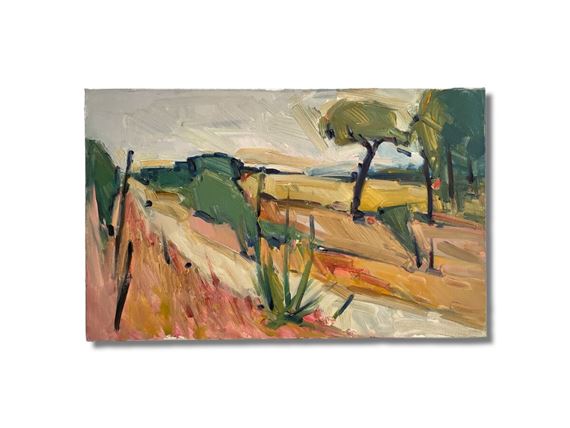 Henri Biard | 8-2001) Paysage Huile sur toile 38 x 61 cm | MutualArt