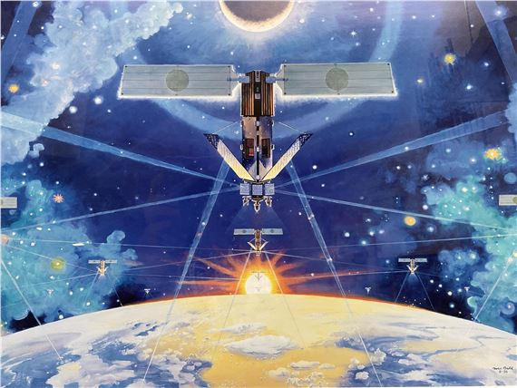 Robert T. McCall | Robert T. Mccall Signed 'spirit Of Iridium' Print ...