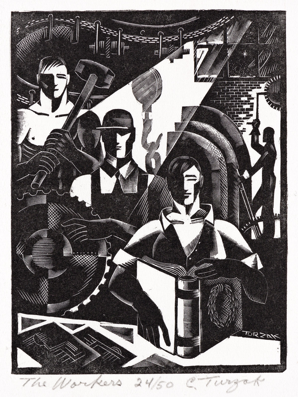 Charles Turzak | The Workers (Circa 1935) | MutualArt