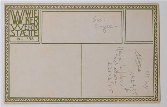 Susi Singer | Susi SINGER (1891-1965) carte lithographique sur le thème ...