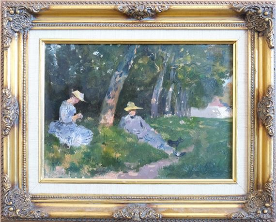 Paul Mathey | La femme et la fille de l artiste | MutualArt