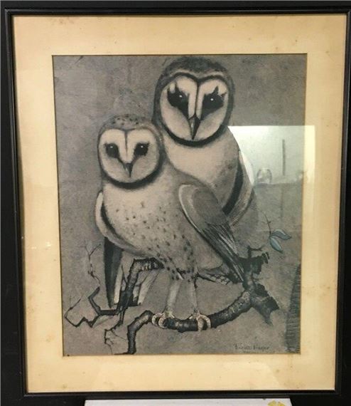 Richard Hinger | Richard Hinger Print Of Owls | MutualArt