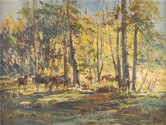 Jack Elmo King | Finding Some Shade | MutualArt