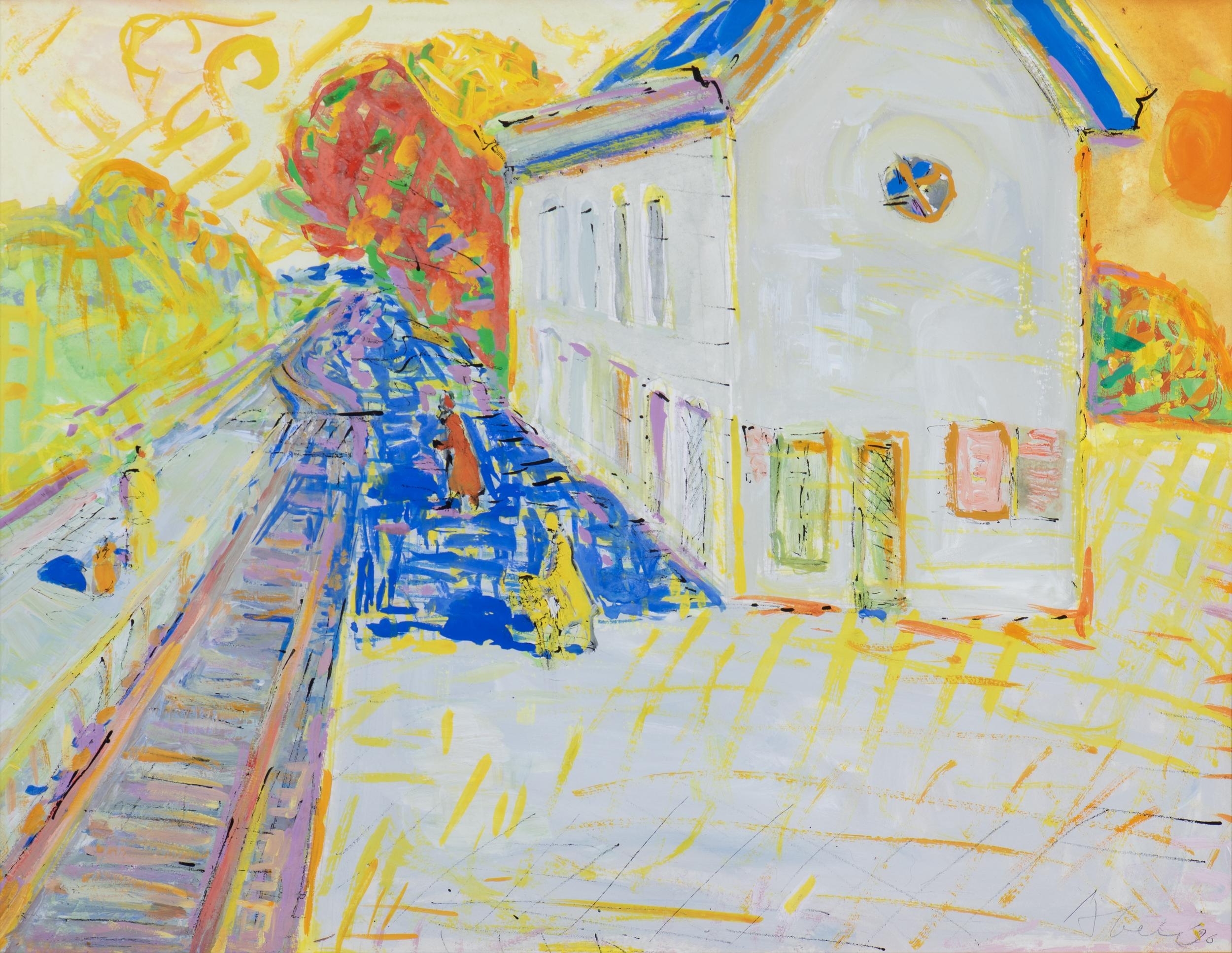 Abe Kuipers | The station of Baflo, Groningen (1996) | MutualArt