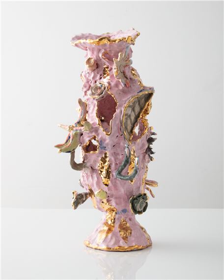 Katie Stout | Pink Patch Vessel | MutualArt