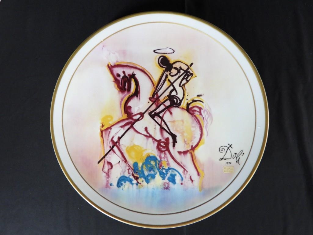 Salvador Dalí | Large Porcelain plate by Salvador Dali (1904) | MutualArt