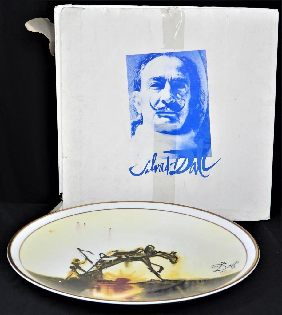 Salvador Dalí | Large Porcelain plate by Salvador Dali (1904) | MutualArt