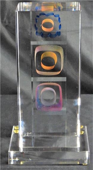 Edward Ed Nesteruk | NESTERUK (BORN 1941) ART GLASS SCULPTURE signed ...