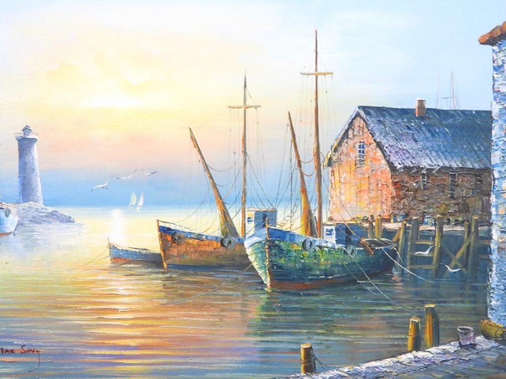 Max Savy | Max Savy Signed Oil on canvas | MutualArt