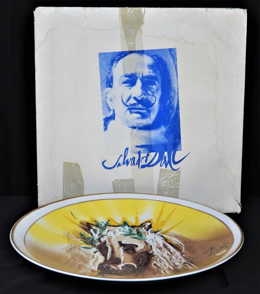 Salvador Dalí | Large Porcelain plate by Salvador Dali (1904) | MutualArt