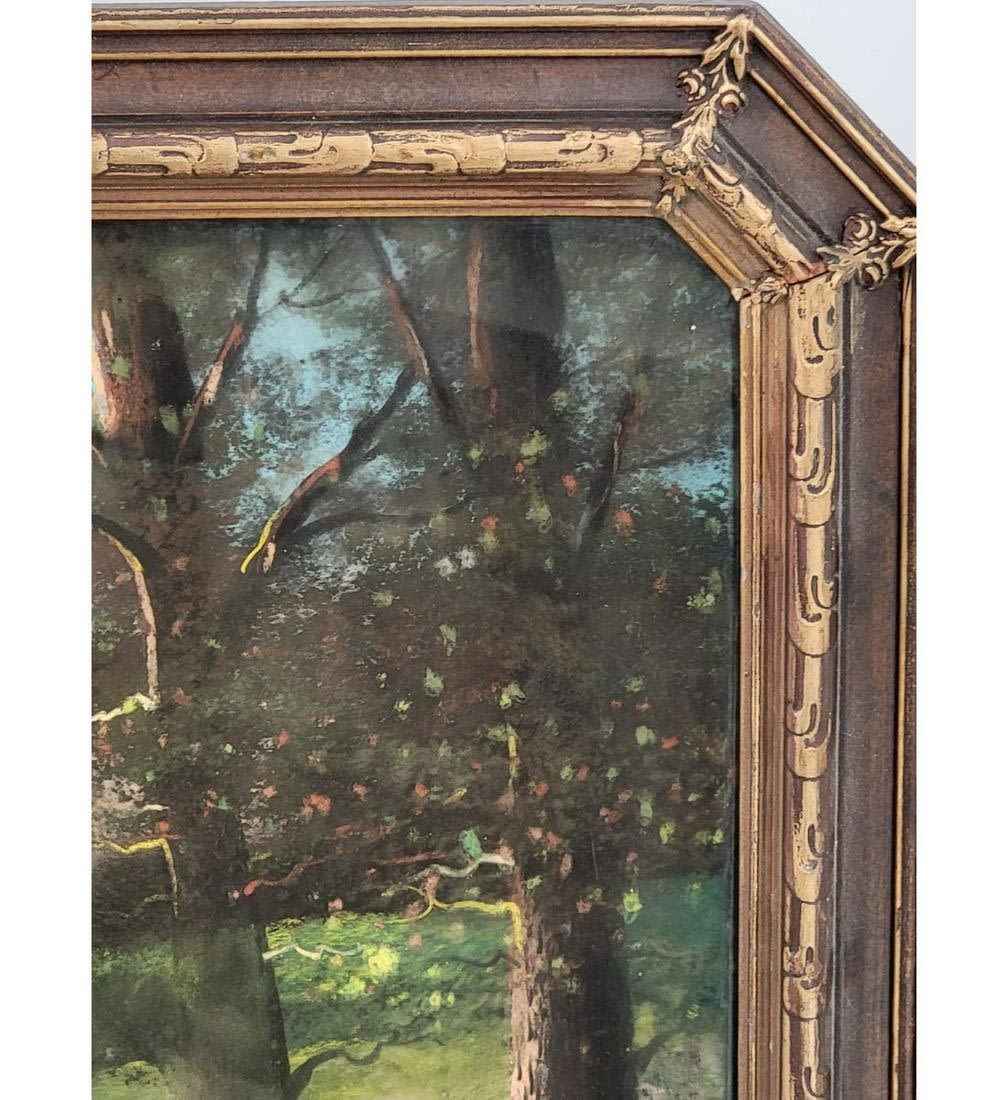 Art Deco School, 20th Century | Art Deco Framed Landscape 1920's Pastel ...