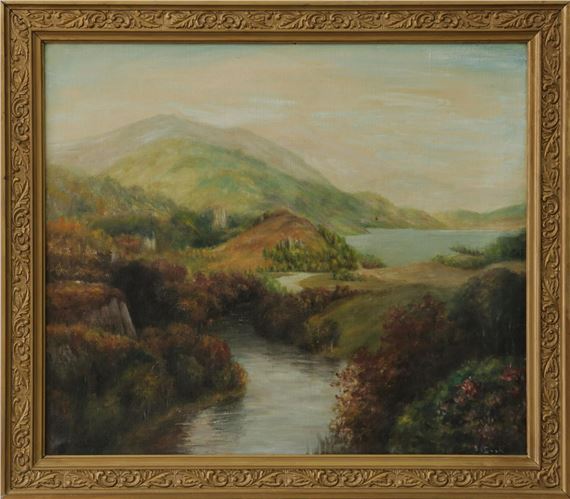 E. Cook | MOUNTAINOUS RIVERSCAPE | MutualArt