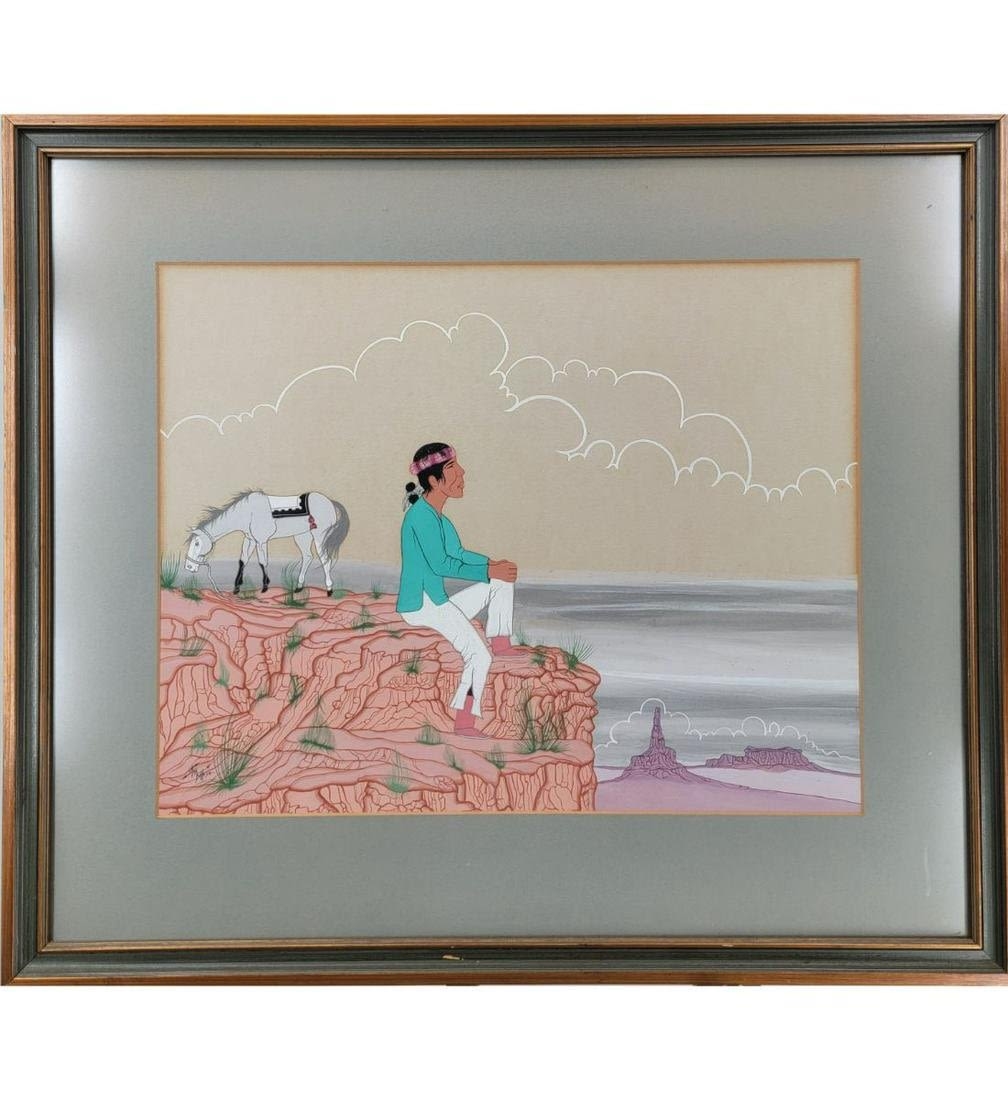 Stanley Battese | New Mexico Stanley Battese B1936 Native American ...