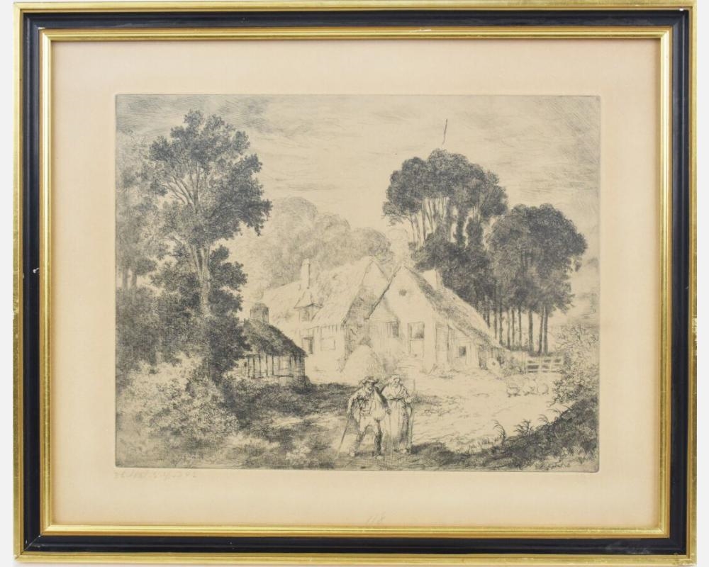 Charles Huard | Couple devant la chaumière | MutualArt